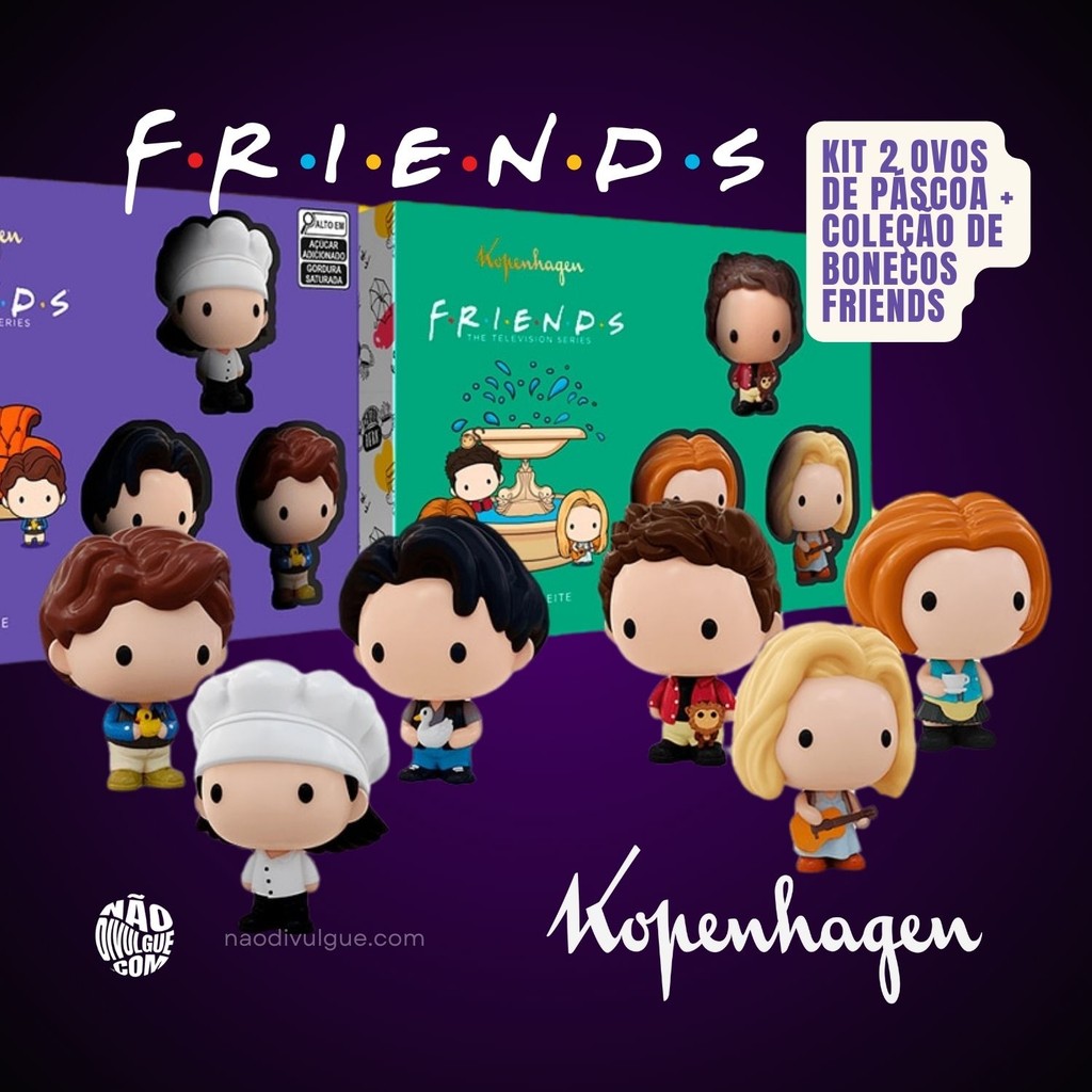 Coleção Friends Bonecos + Ovos de Páscoa - Kopenhagen | Shopee Brasil