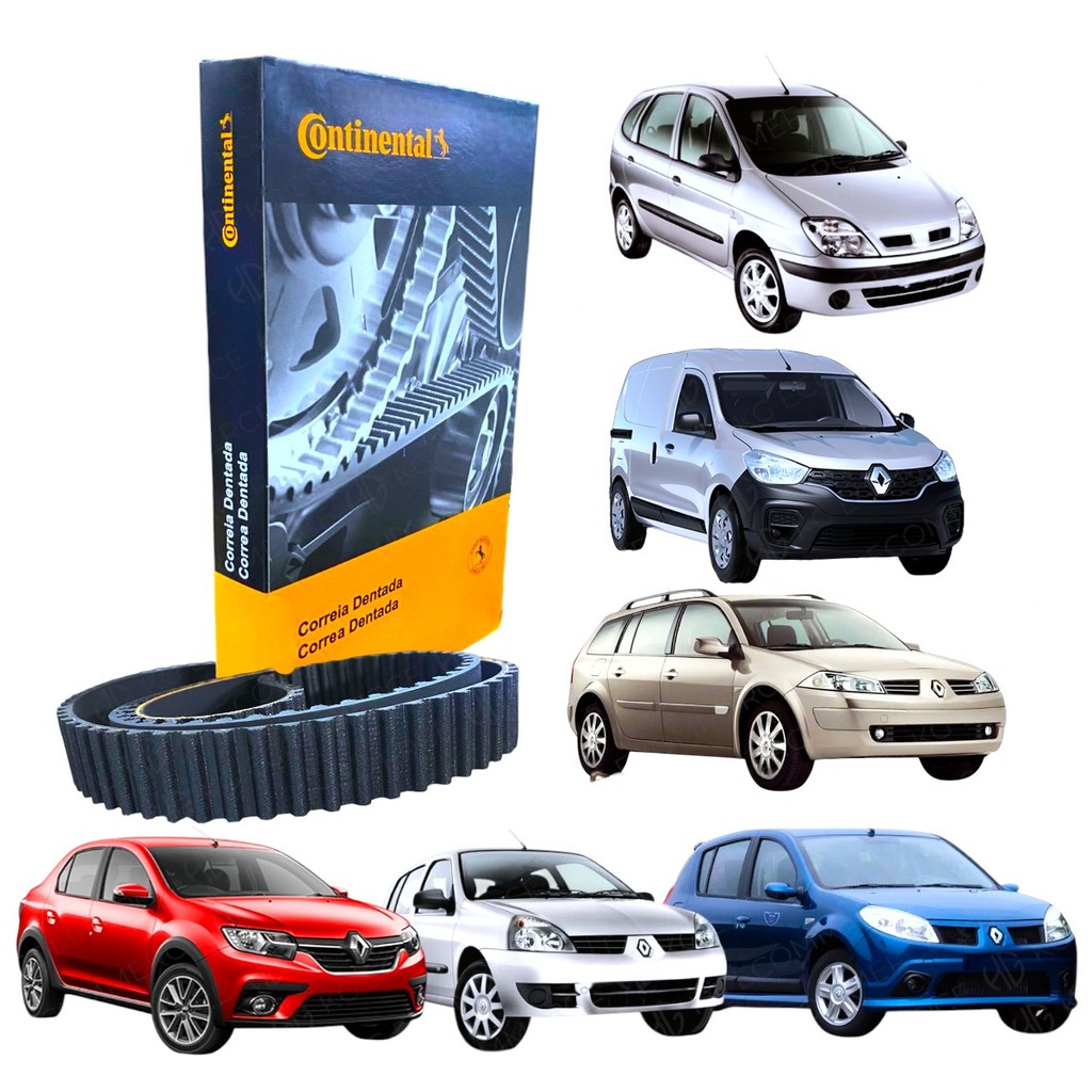 Correia Dentada Kangoo Clio Logan Sadero Scenic Megane | Shopee Brasil