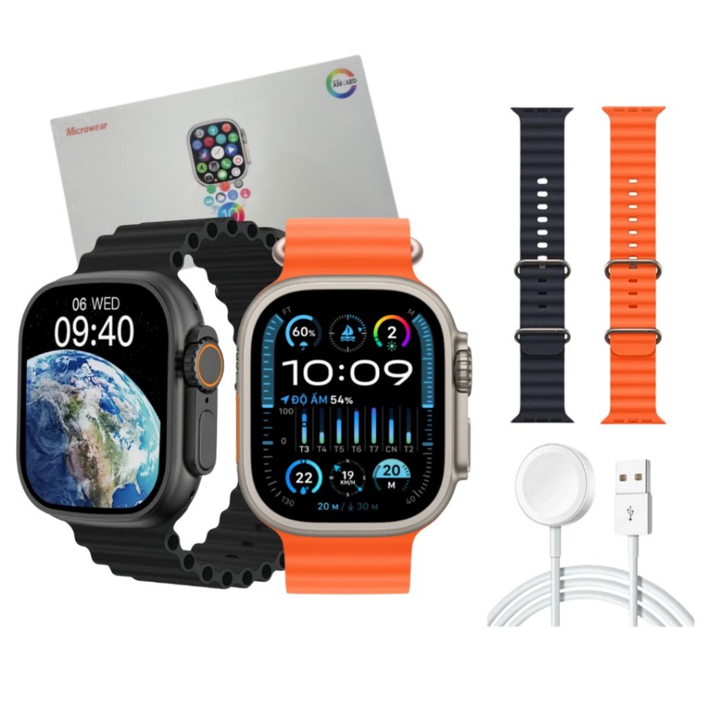 Smartwatch Microwear W69+ Ultra Série 9 49mm Microwear 2GB ROM Bússola 49MM | Shopee Brasil