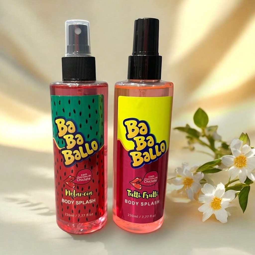 Kit 2 Body Splash Feminino Babalu 230ml Perfume Doce ( MELANCIA e TUTTI ...