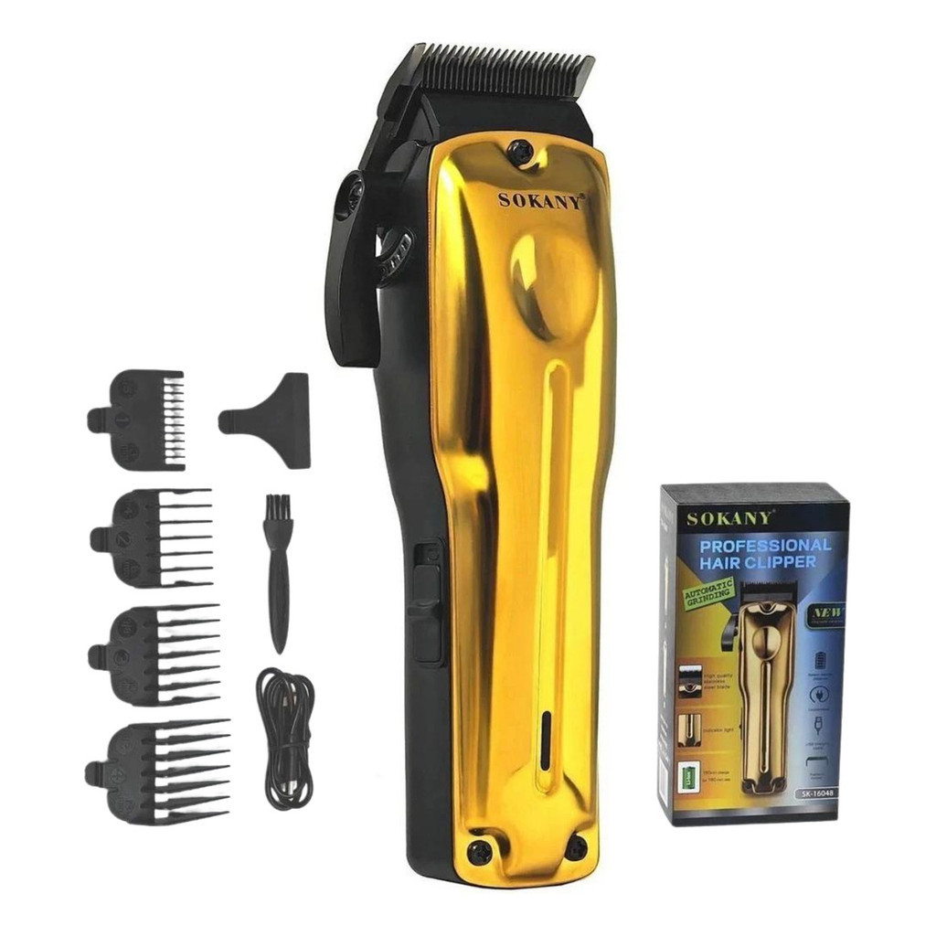 Máquina De Cortar Cabelo E Barba Profissional Recarregável - Maquininha ...