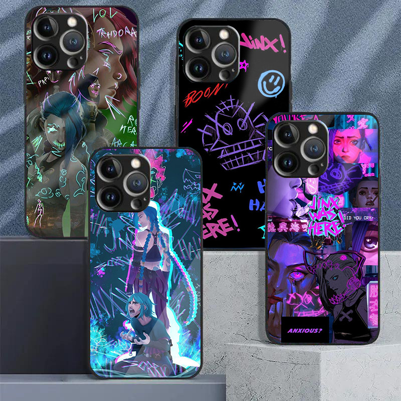 Arcano Jinx 02 Vidro Temperado Caso De Telefone Celular Para iPhone 16 ...