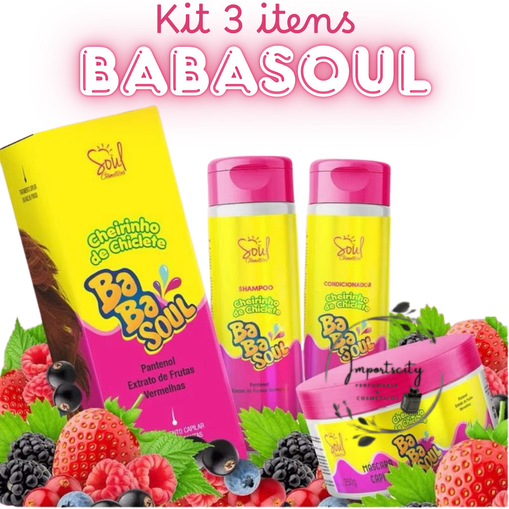 Kit de Shampoo Soul Cosmeticos Kit Capilar Cheirinho De Babalu ( Sh ...