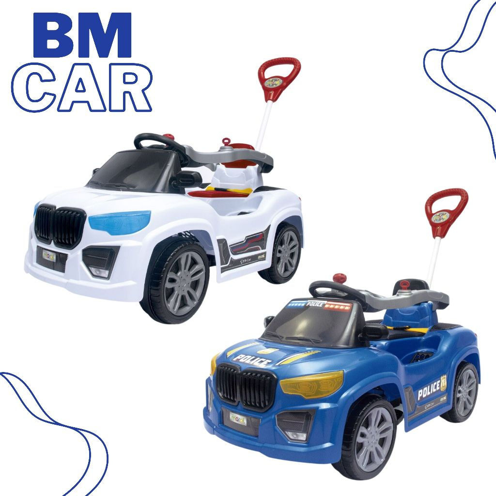 Carrinho de Bebê 2 em 1 com Pedal BM Car Maral com Buzina e Cinto de ...