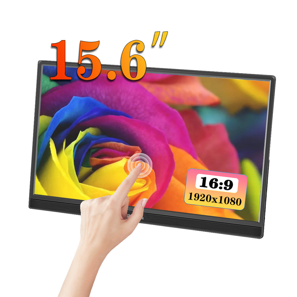 Monitor Portátil15.6 Polegada TouchScreen 16 : 9 FULL HD IPS Painel ...