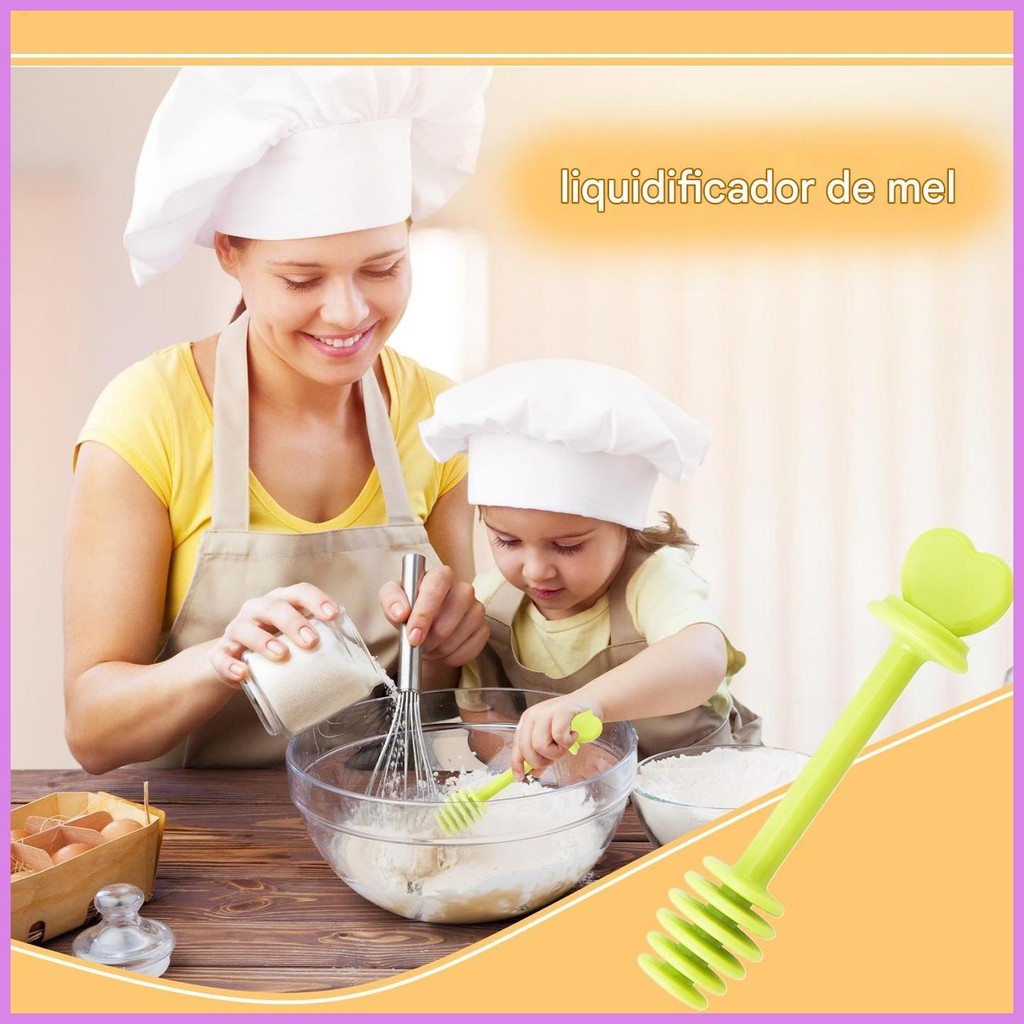 Pequeno Mel Dipper E Xarope Dippers Agitador De Bebidas Multifuncional ...