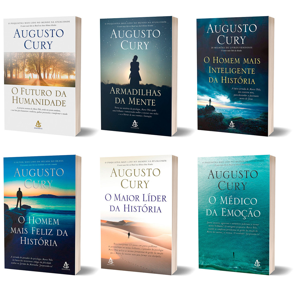 Saga Marco Polo 6 Livros - Augusto Cury | Ed. Sextante | Shopee Brasil