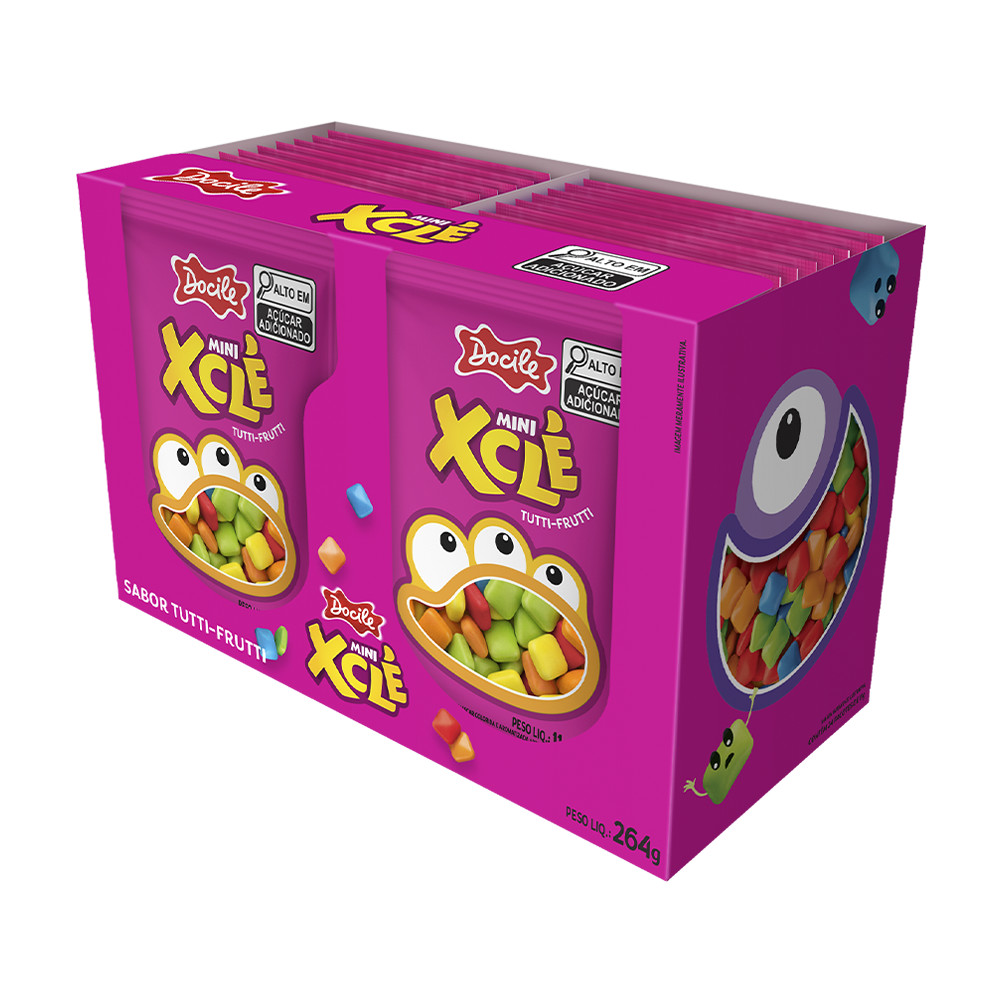 Mini Chiclete Xcle Mini 11g c/24 - Docile | Shopee Brasil