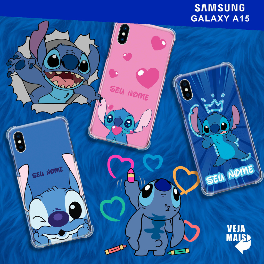 Capa Capinha - Samsung Galaxy A15 - Stitch & Angel Personalizado ...