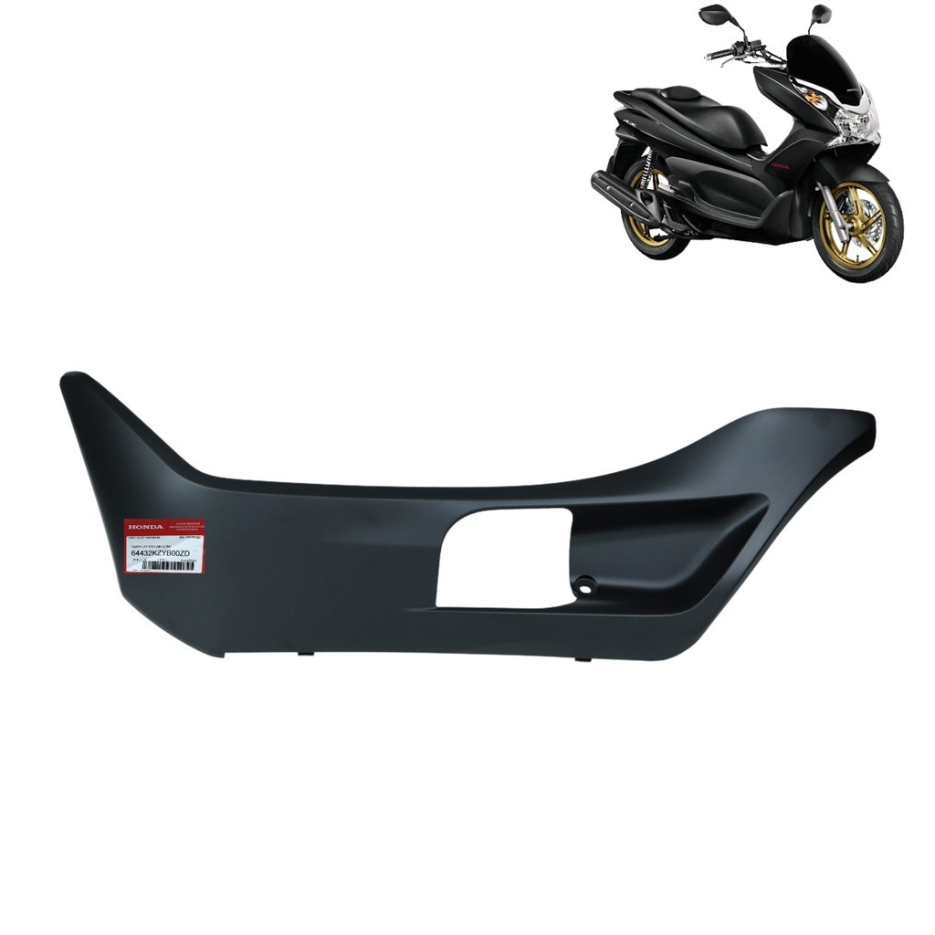 Tampa Lateral Piso Esquerda Pcx 150 Dlx 2015 Cinza Fosco Original Honda ...