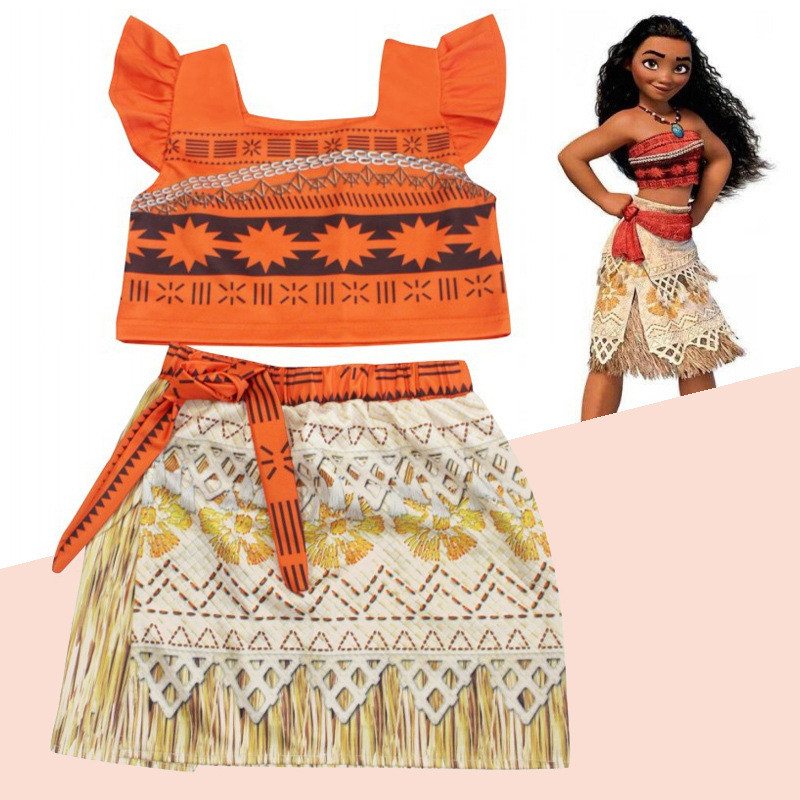 Amazon explode Ocean Pocahonds cos Moana cosplay saia de dois desenhos ...