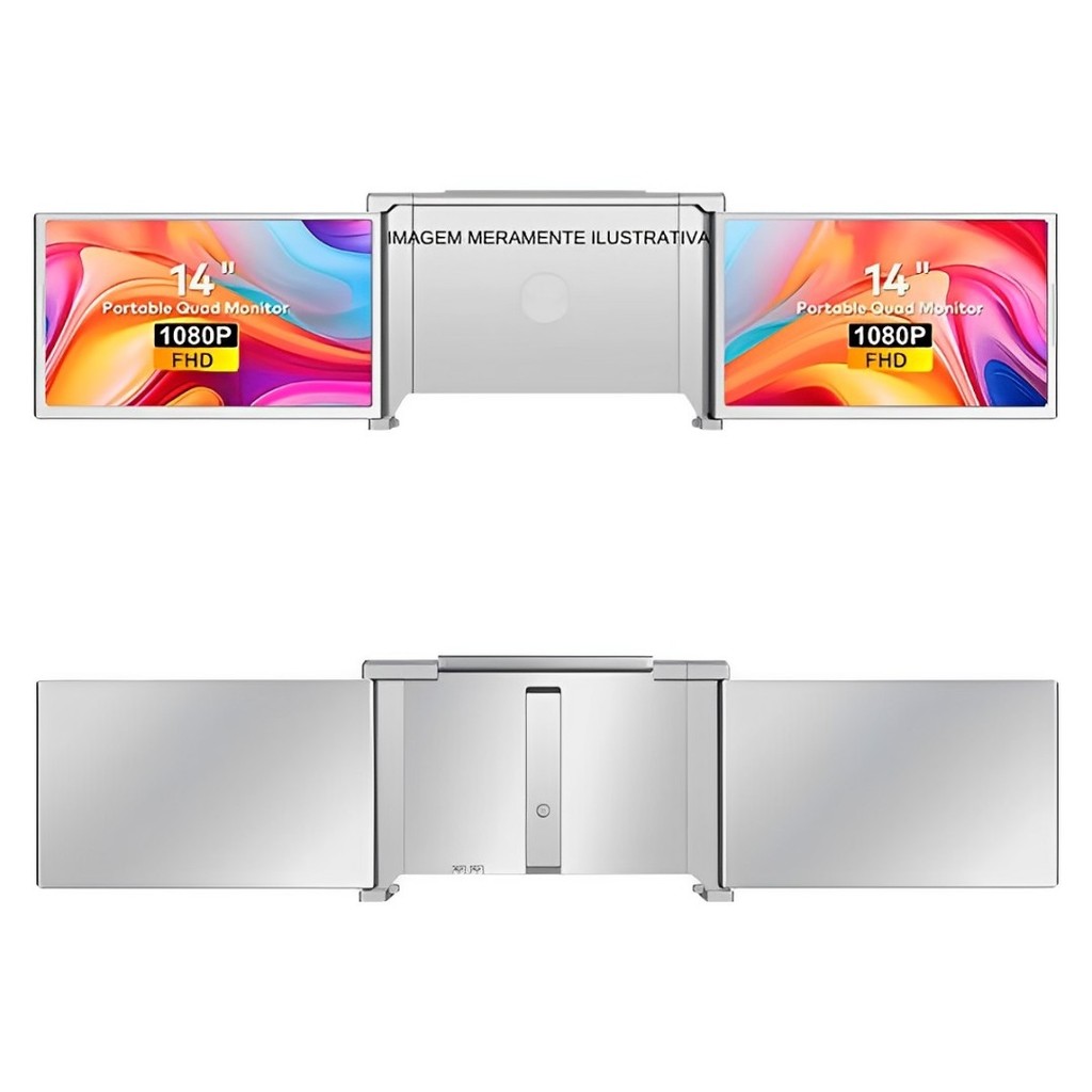 Extensor Tela Dupla Notebook 14 Polegadas 1920x1080 Full HD - Melhora o ...