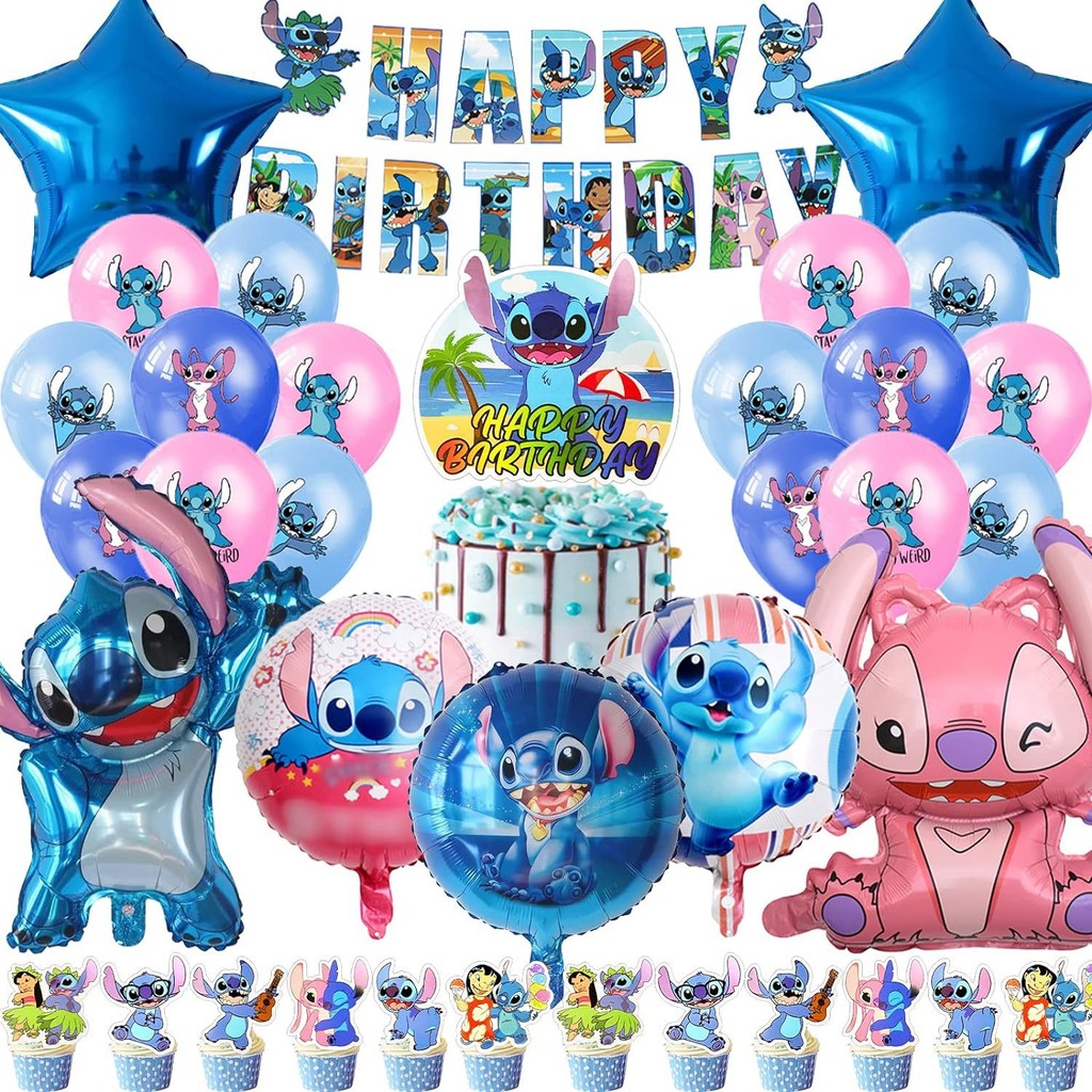 Lilo & Stitch Cartoon Anime Tema Cena De Aniversário Decoração ...