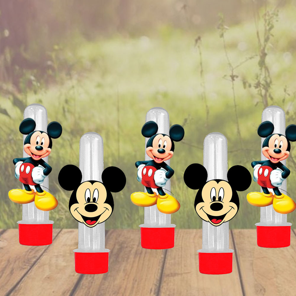 Kit com 10, 20 ou 30 Tubetes Personalizado Para aniversário Mickey ...