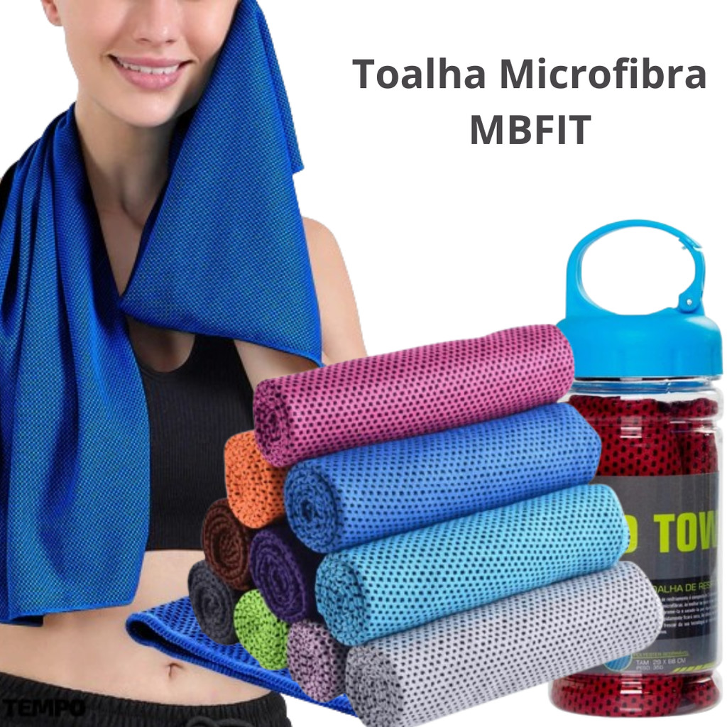 Toalha Esportiva de Rosto Microfibra Academia Seca Rápido MBFit 29cm X 88cm | Shopee Brasil