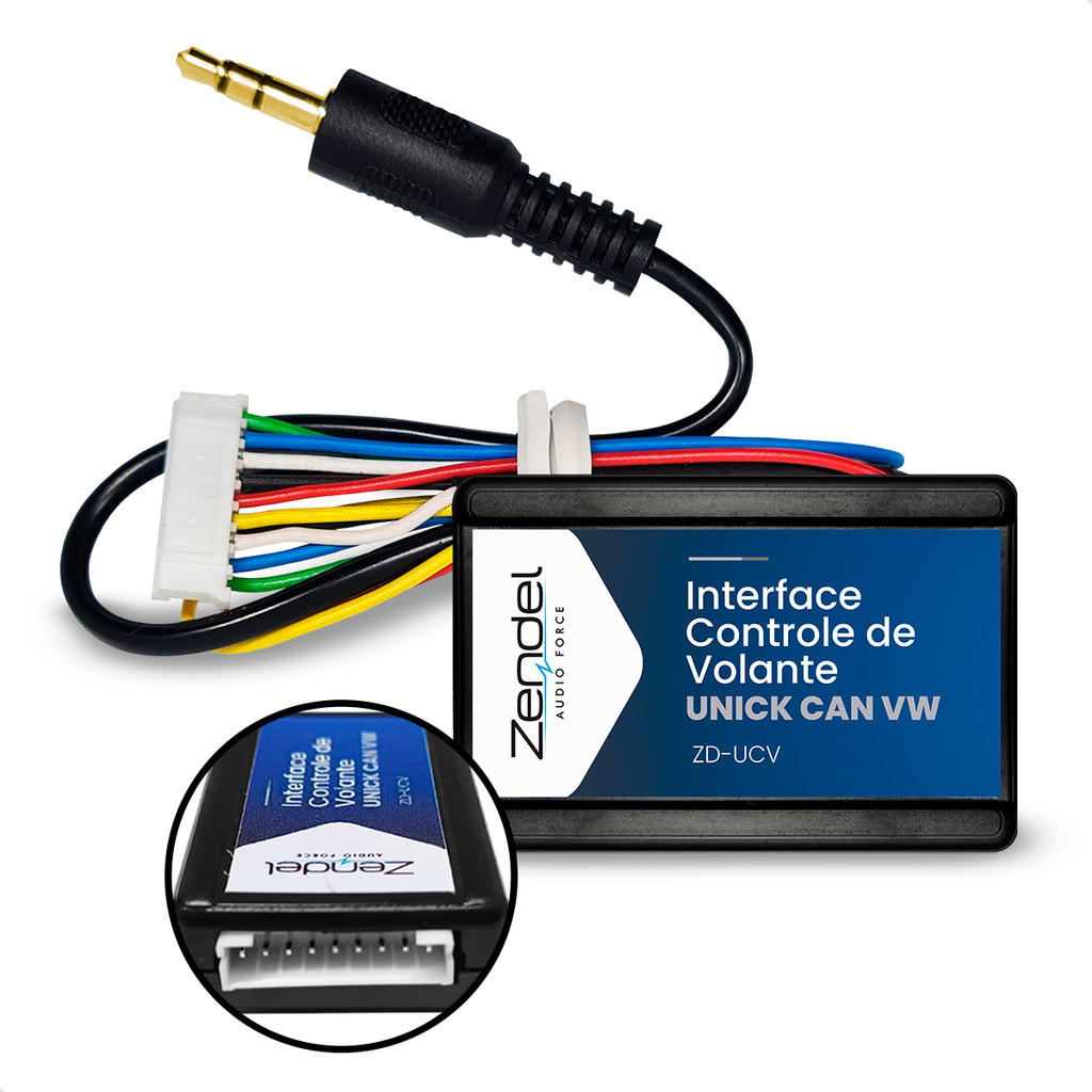 Interface Unick Can Vw Zd Ucv Controle Comando Som Volante Zendel | Shopee Brasil