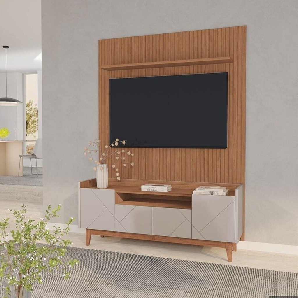 Rack com Painel para TV até 60 Polegadas 1,60m Siena Adria | Shopee Brasil