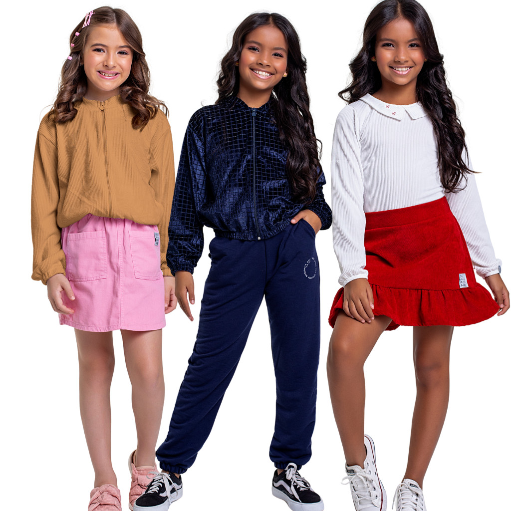 Conjunto de Inverno Menina Arrumado Moda Blogueira Kit 2 Conjuntos ...