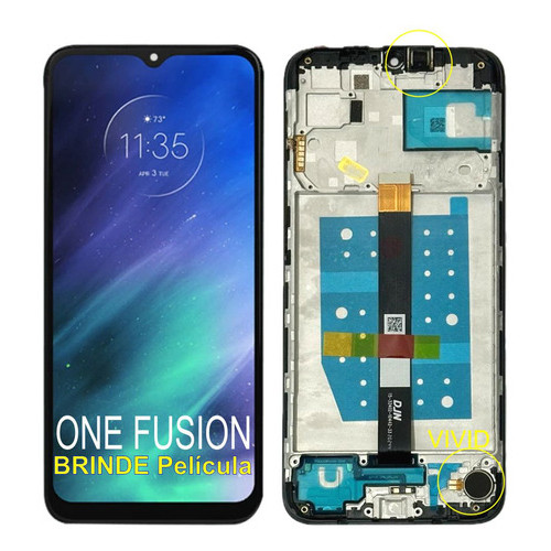 Tela Frontal Touch Display C/a Para Moto One Fusion Xt2073-2 | Shopee Brasil