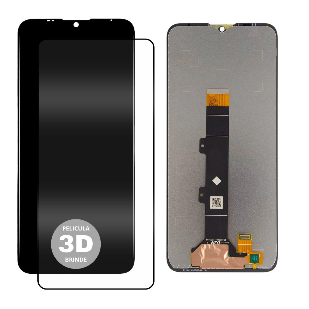 Tela Display Lcd Frontal Moto E20 (Xt2155) Preto Sem aro + Película 3D | Shopee Brasil