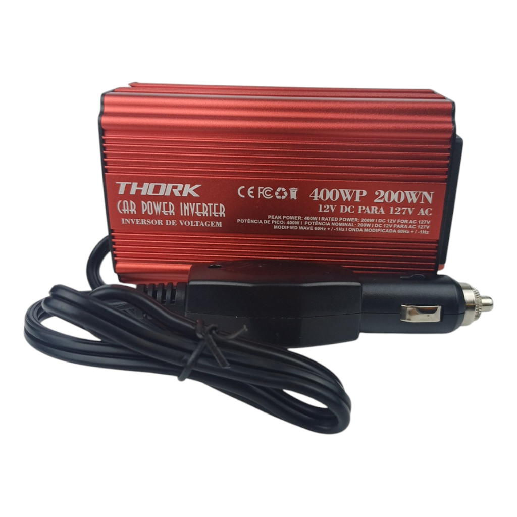 Inversor de Voltagem 400wp 12v Para 220V-110V Conversor potencia energia Automotivo | Shopee Brasil