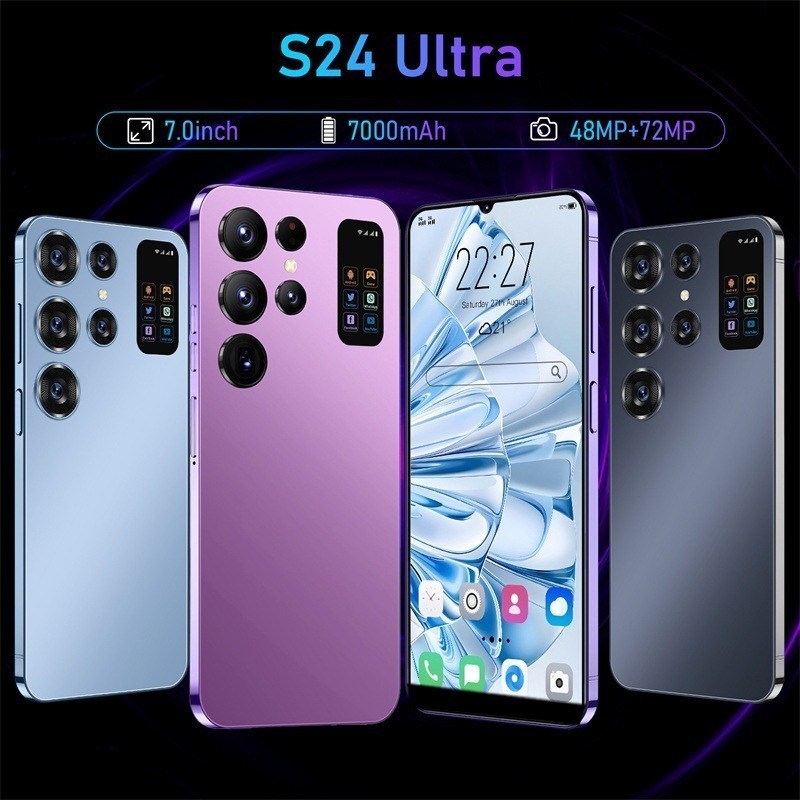 Novo Smartphone S24 Ultra 12GB RAM 512GB/1TB ROM Android 13 Versão ...