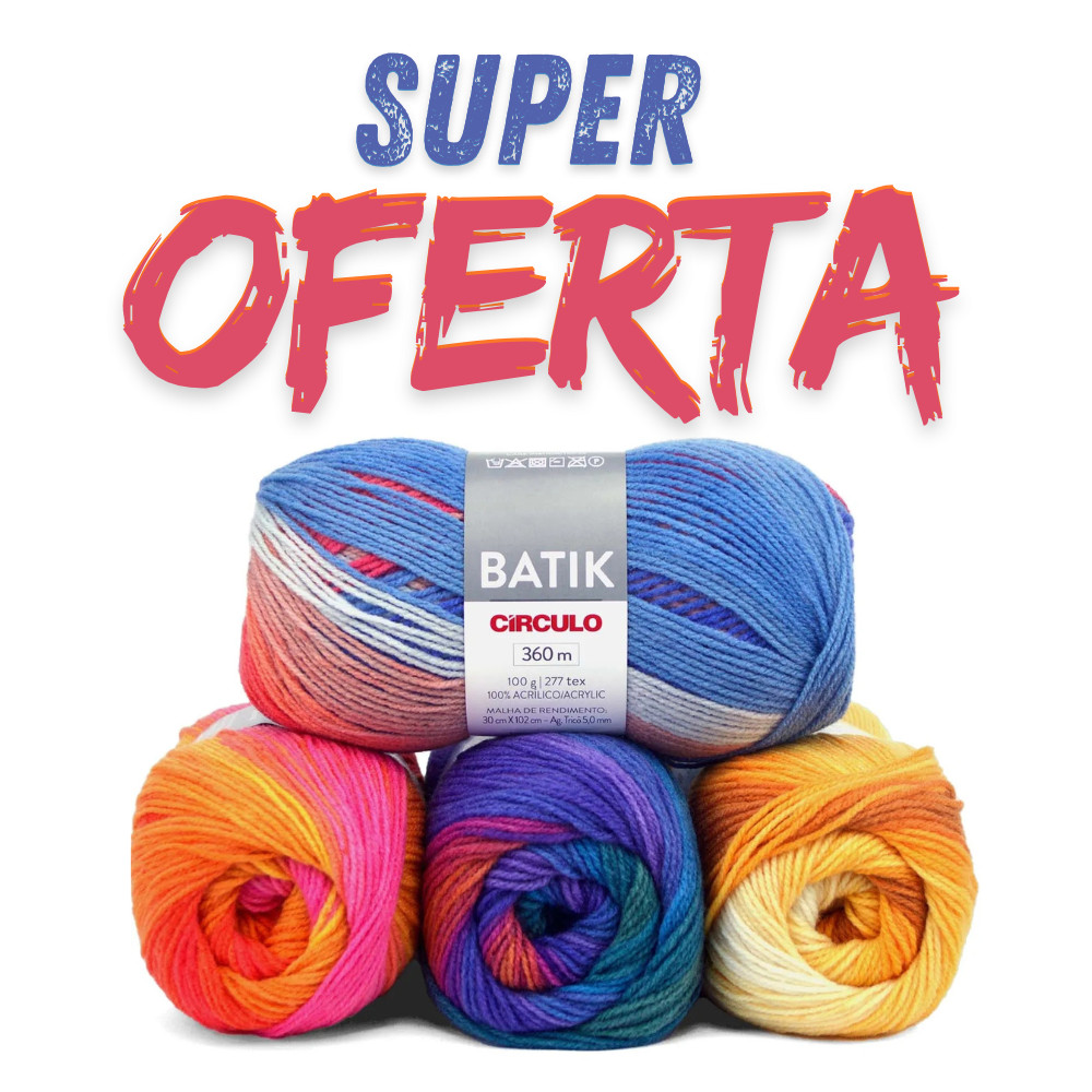 FIO LÃ BATIK CIRCULO 100G - 360M | Shopee Brasil