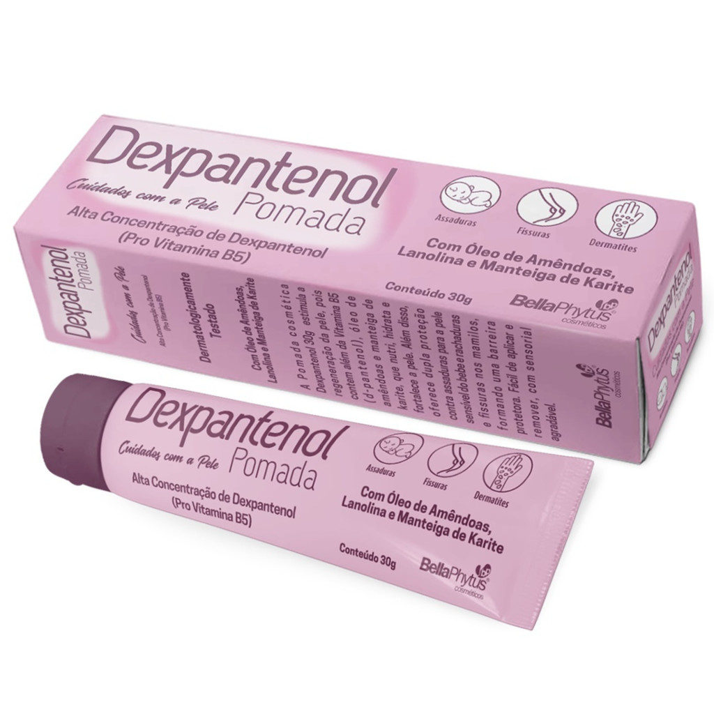 Pomada Dexpantenol Para Assaduras Fissuras Dermatites | Shopee Brasil