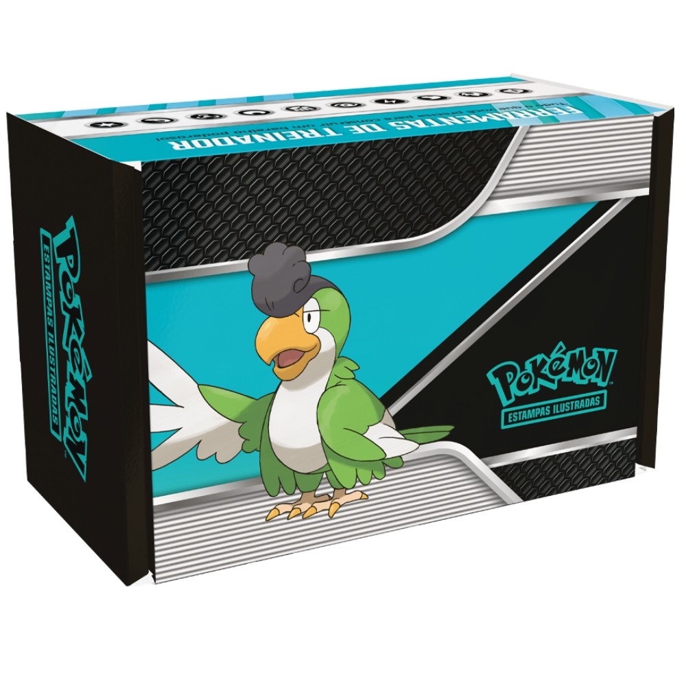 BOX FERRAMENTAS DE TREINADOR POKÉMON SQUAWKABILLY EX NÍVEL 3 TCG 92 ...