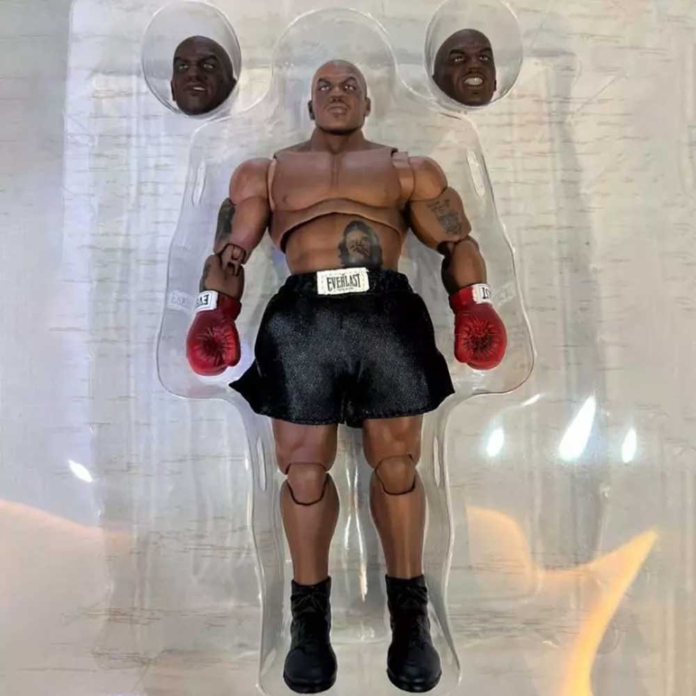 Boxing Champion Mike Tyson Collectible Model 3 Head Action Figure Gift ...