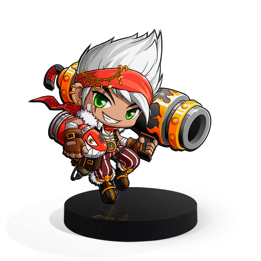 Totem Pequeno MapleStory - Cannoneer 7cm + Base | Shopee Brasil