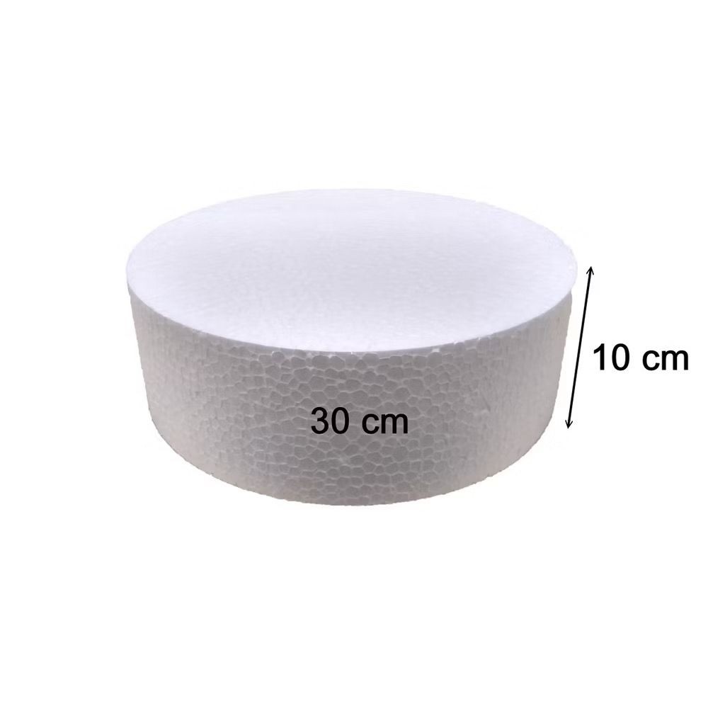 Base P/ Bolo Fake 30cm x 10cm De Isopor EPS Maciço | Shopee Brasil