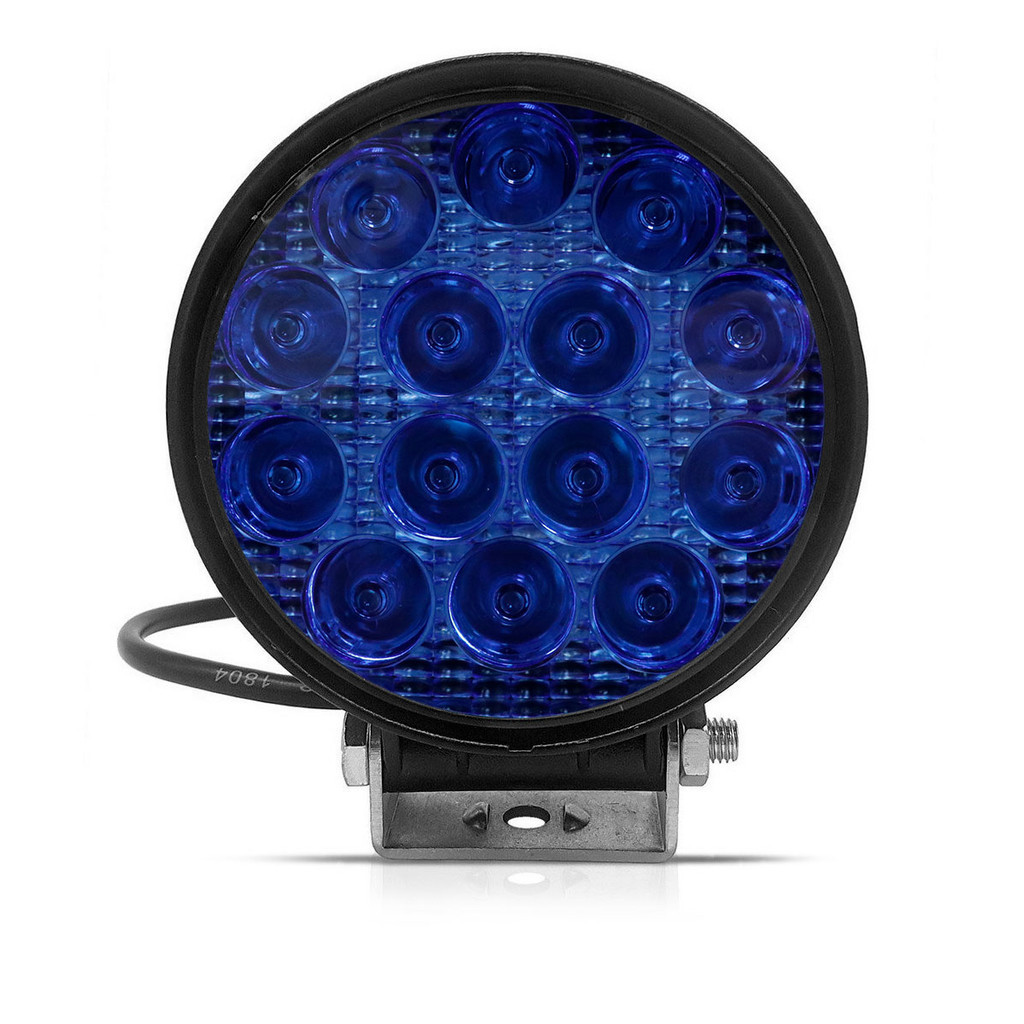 Farol De Milha 14 Leds Azul 42w Universa Off-road | Shopee Brasil