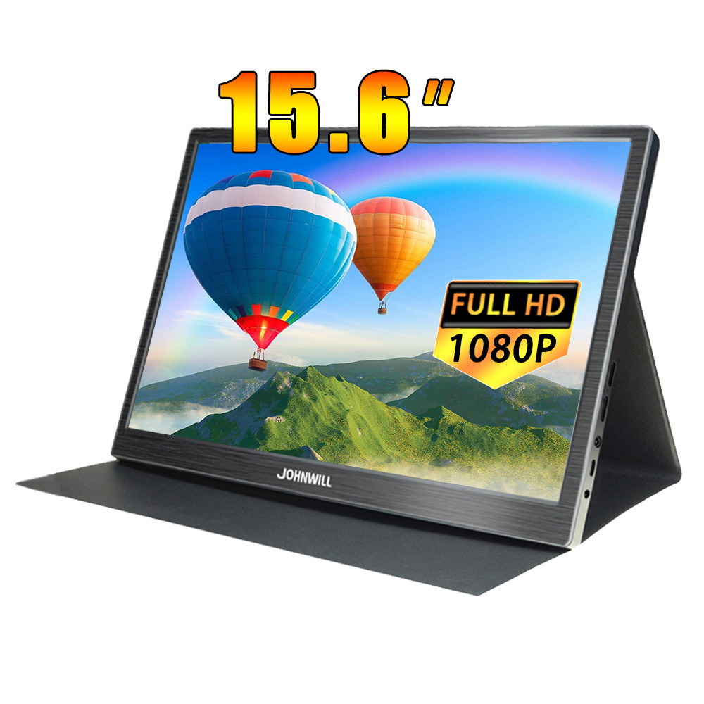 Monitor De Computador 15.6 Polegada Portátil Full HD 1920x1080 60Hz ...