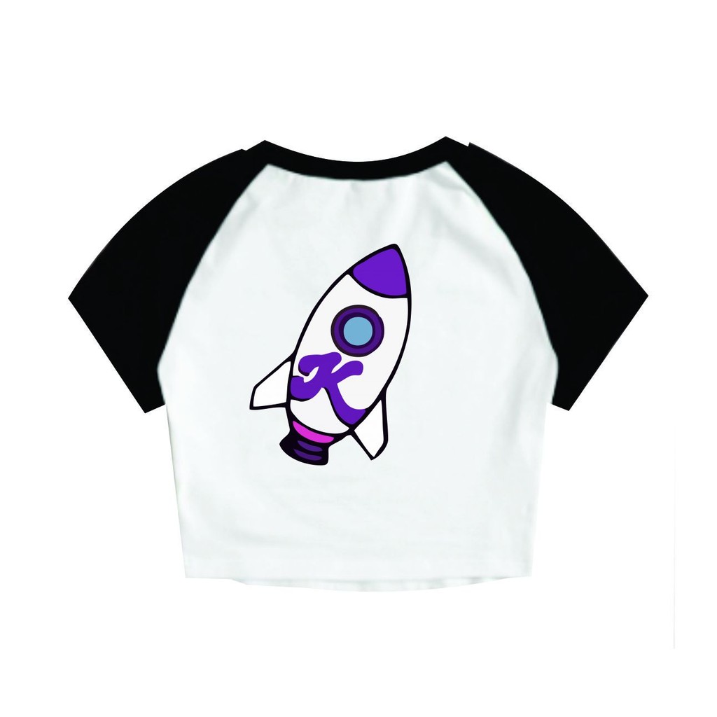 Cropped Raglan Feminino Tumblr blogueira Foguete Ketlen Zoom Boom ...