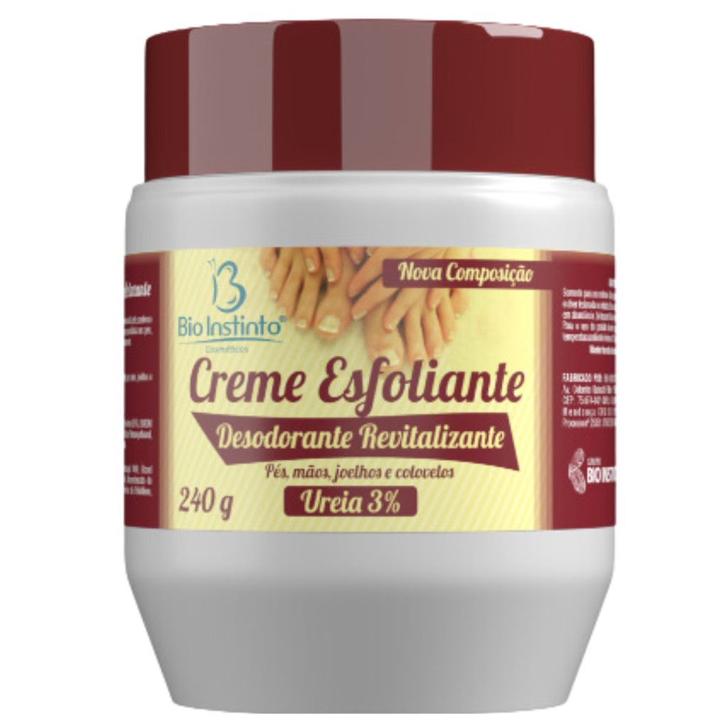 KIT 2 Creme Esfoliante Revitalizante Bio Instinto pote 240g | Shopee Brasil