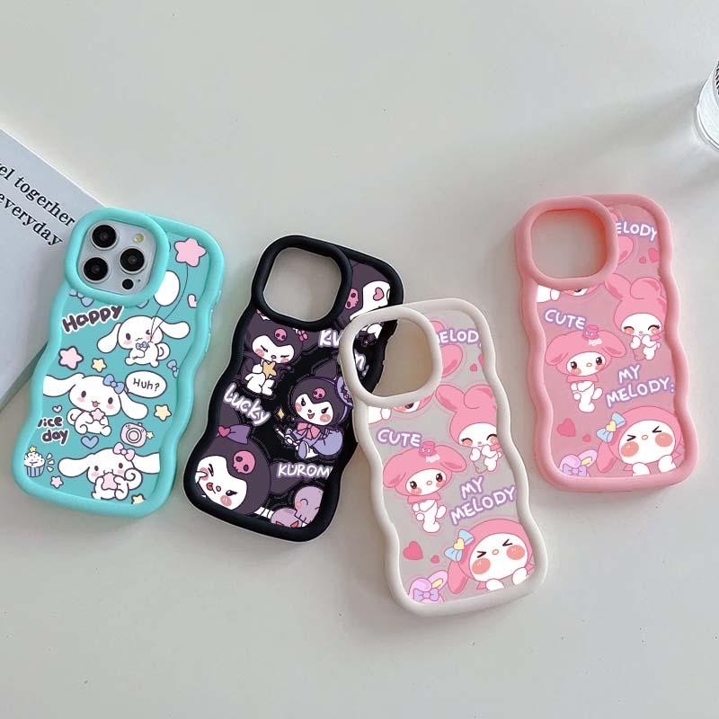 Sanrio Kuromi Melody Cinnamoroll Capa Fofa Para Xiaomi Redmi 14C 13C 12C 9C 9A Note 13 12 11 10 ...