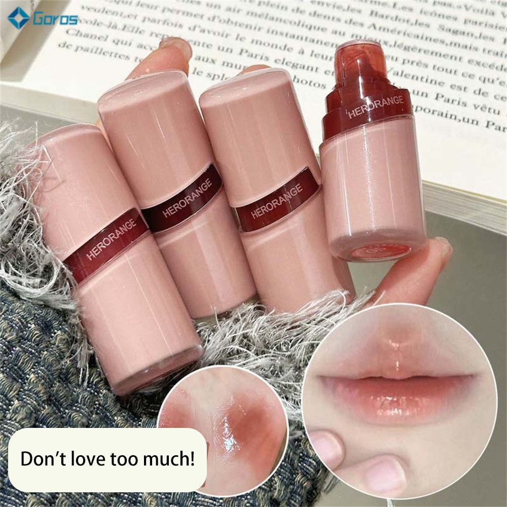 HERORANGE Mirror Water Lip Balm duradouro coreano puro hidratante gloss ...