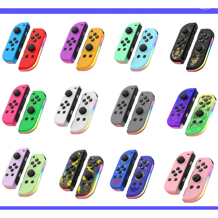 Gamepad Sem Fio Para Nintendo Switch Joys-Cons Controladores L/R NS Oled Lite Joystick Com Wake ...