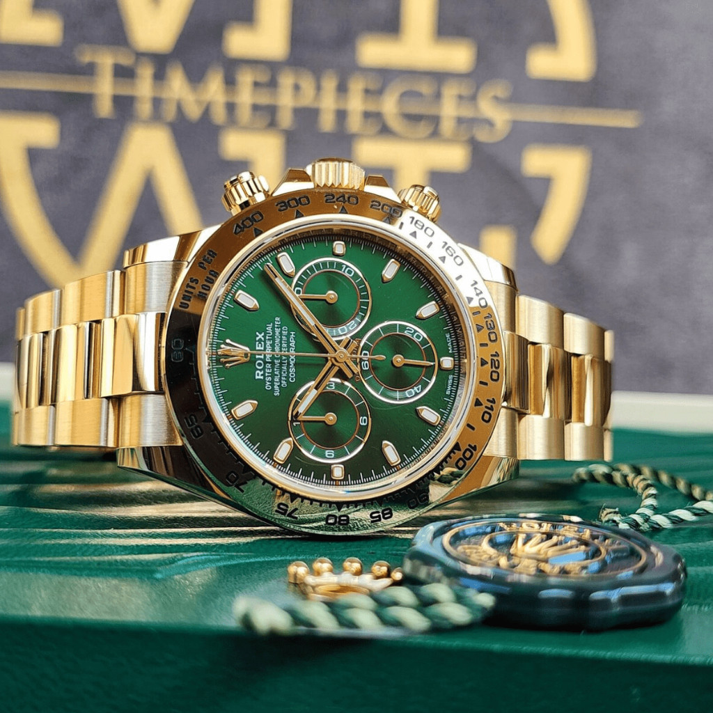ROLEX DAYTONA DOURADO COM VERDE | Shopee Brasil