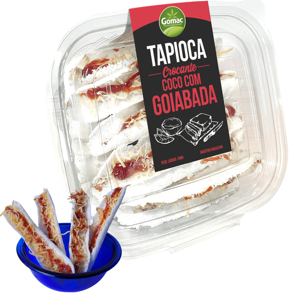 Tapioca Beiju Coco Com Goiabada Crocante Lanche Barquinha | Shopee Brasil