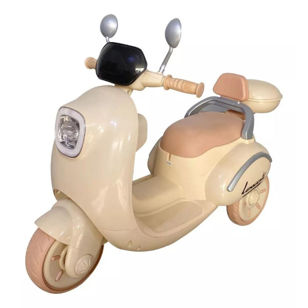 Scooter Elétrico de Madeira 6V Bege Infantil 1249 - Brinquedos Bang ...