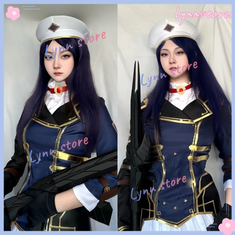League of Legends x Arcane Temporada 2 Cosplay Outfit Caitlyn VI Peruca ...