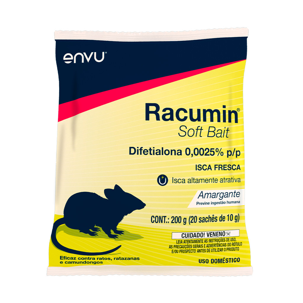 Racumin Soft Bait Isca Raticida Bayer Envu 200g | Shopee Brasil