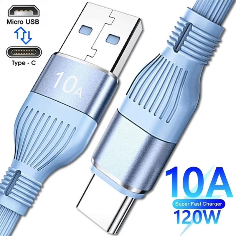 Cabos Tipo C De Carregador Rápido 120W 10A-Fio De Carregamento Para ...