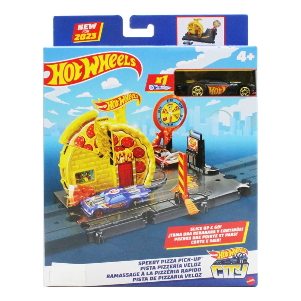 Pista Hot Wheels Pizzaria Veloz C/ Carrinho Hmd53 Mattel | Shopee Brasil