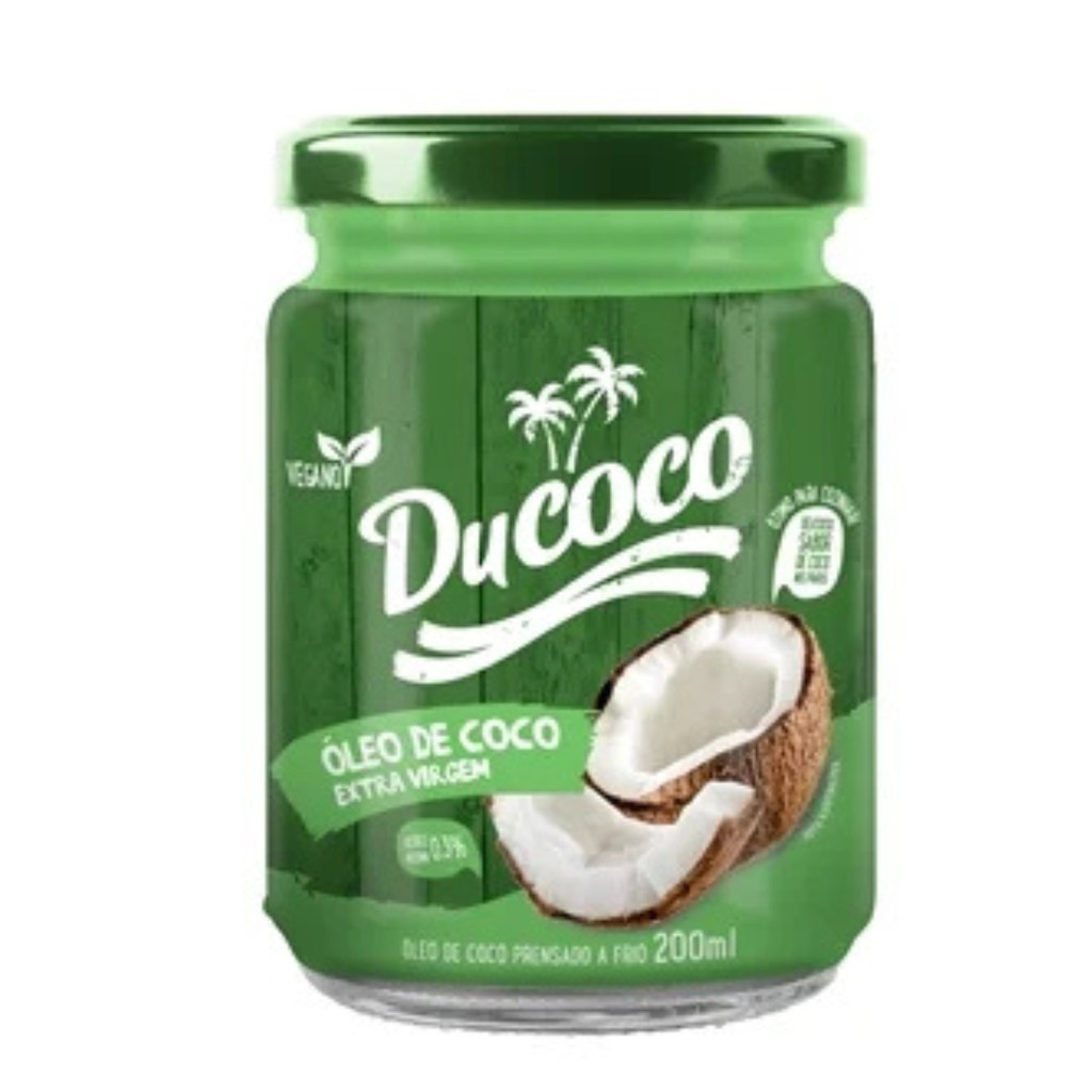 Óleo de Coco Ducoco Extra Virgem Vidro com 200ml | Shopee Brasil