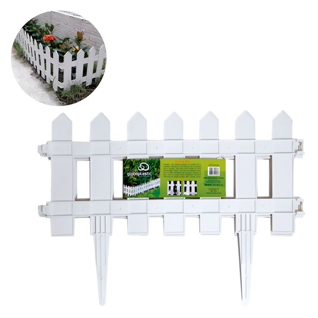 Cerca Plastica Para Jardim 3 peças | Shopee Brasil