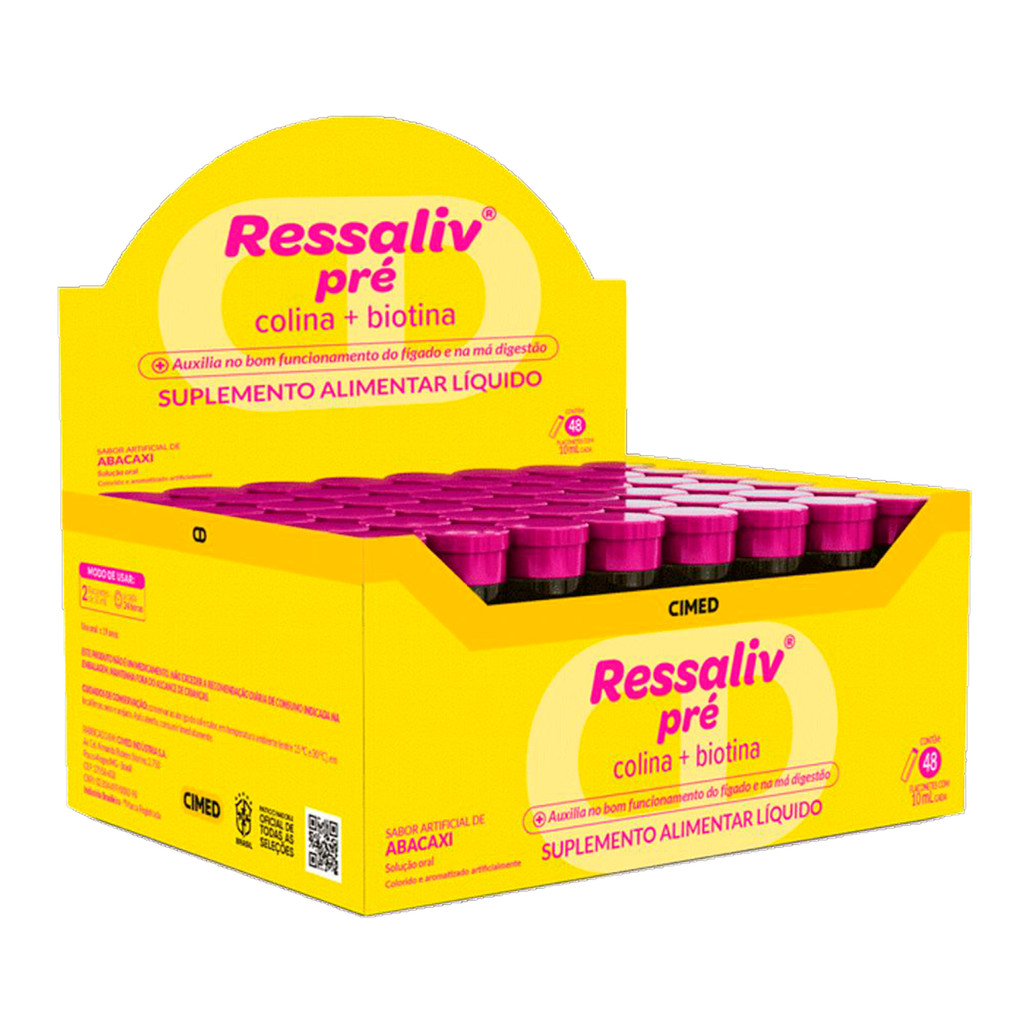 Ressaliv Pré de 10ml Abacaxi Flaconetes - CIMED | Shopee Brasil