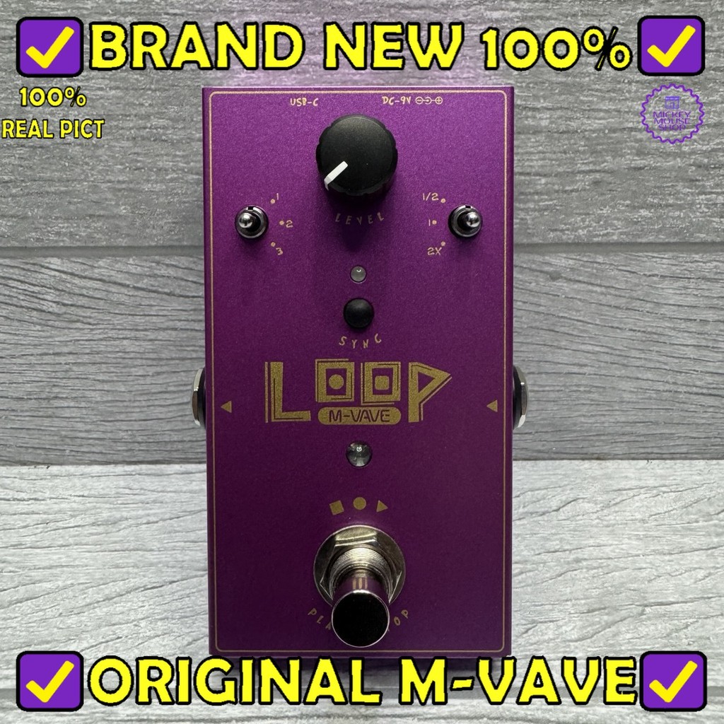 M-vave Loop II Looper Repetidor Gravador Gravação Sync Pedal Efeito ...
